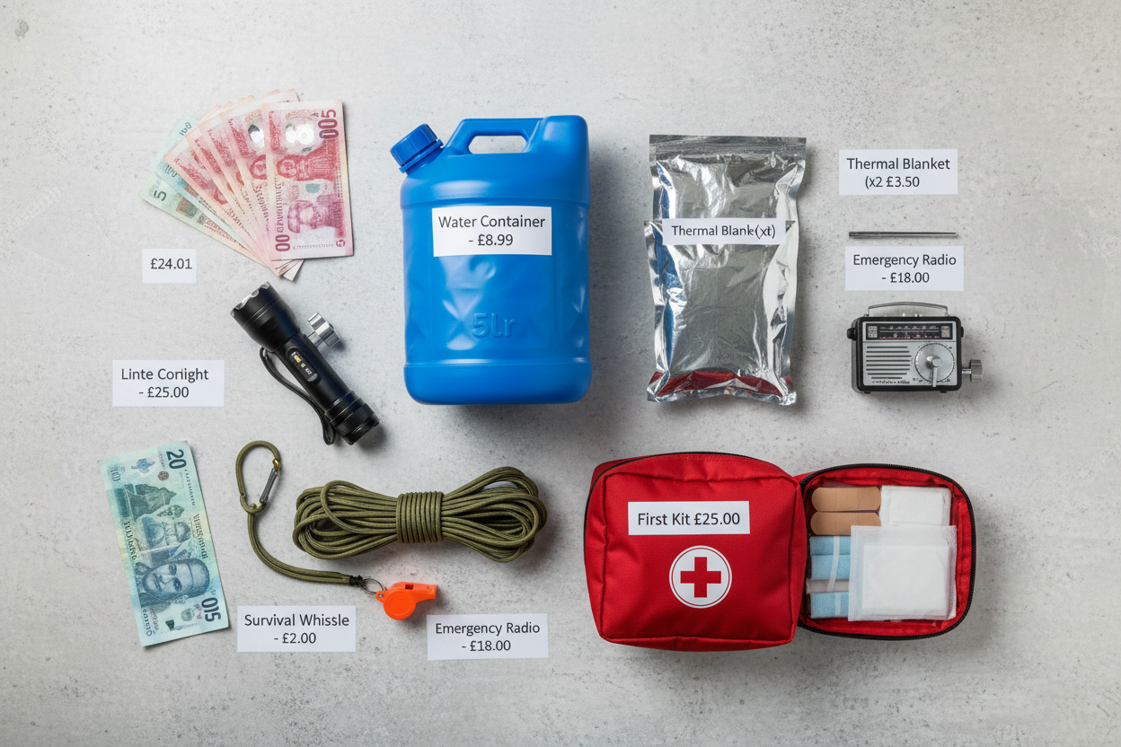 UK Prepping on a Budget 2026 | Emergency Kit Under £100 – PrepperCentral